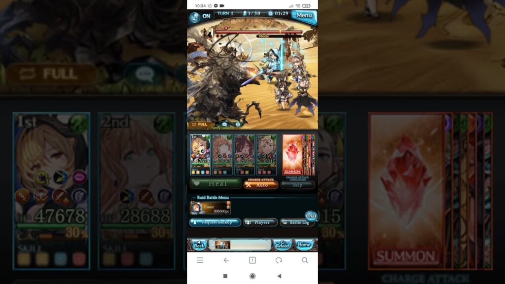 [GBF] granblue fantasy GW wind OTK team 1 button team auto atk #gbf # ...