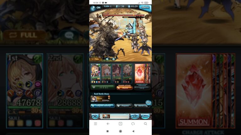 [GBF] granblue fantasy GW wind OTK team 1 button team auto atk #gbf # ...